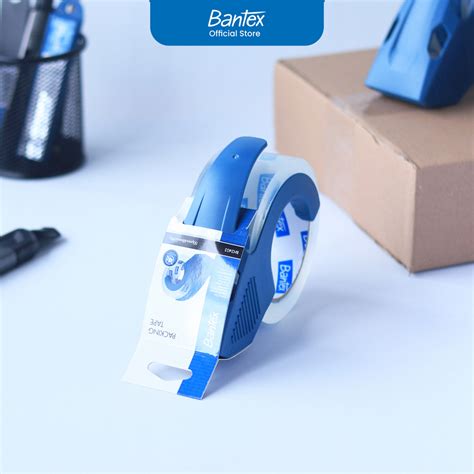 Lakban Bening Tape Dispenser Bantex Ukuran 48 Mm X 90 Yard Tape Dispenser