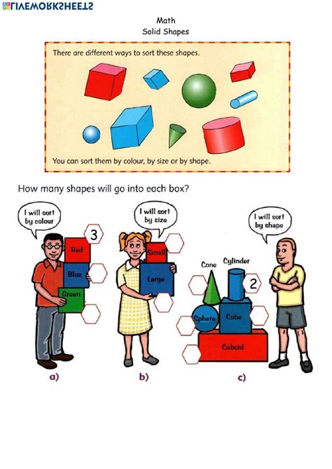 Math Solid Shapes April 23 Page 12 Worksheet Live Worksheets