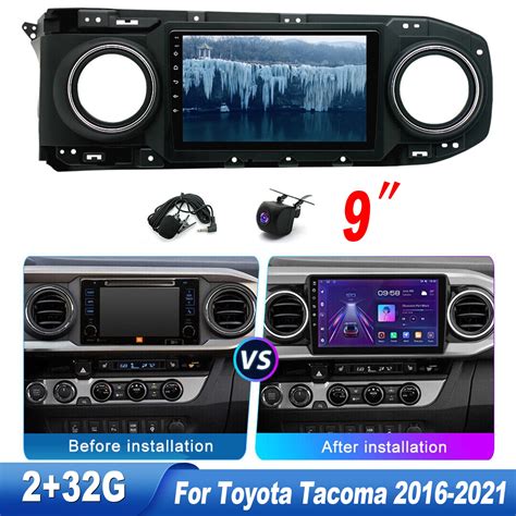Zcargel For Toyota Tacoma 2016 2021 Car Radio Stereo Android 13 Car Gps