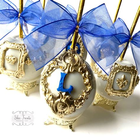Royal Prince Inspired Candy Apples With Elegant Decoration