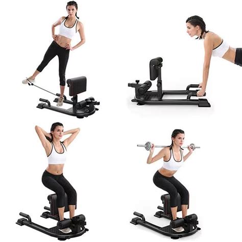 Miking Sissy Squat Machine Alat Gym Fitness Workout C D25 Black
