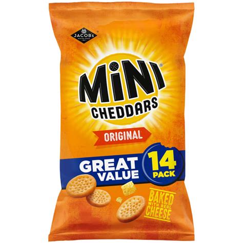 Jacobs Mini Cheddars 14 Pack 23g 322g Korat Chef