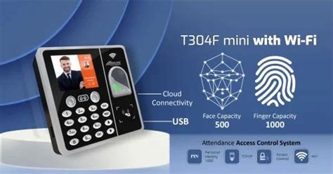 Realtime T304f Mini Face Biometric Machine For Office Optical Sensor
