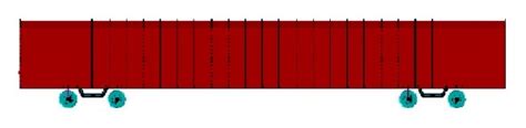 Finite Element Model Of A Railway Vehicle A Elevation View B Side