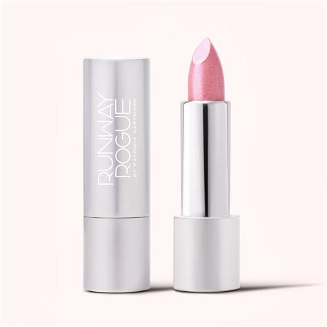 Trophy Wife Crème Pastel Pink Satin Shimmer Lipstick Runway Rogue