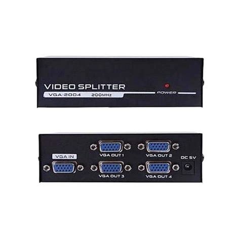 IFix VGA Splitter Port VGA Video Splitter X VGA Switch MHz VGA Input VGA Output For