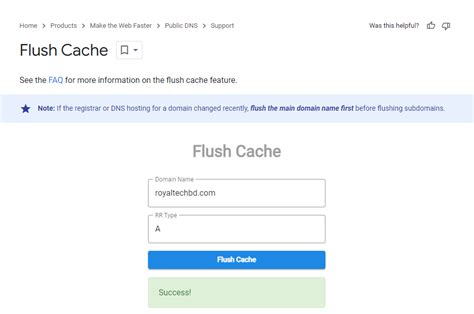 Flush The Cache Of Public DNS Databases Royal Technologies
