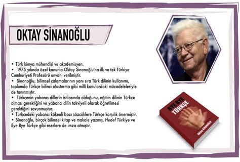 Türkçe Oktay Sinanoğlu