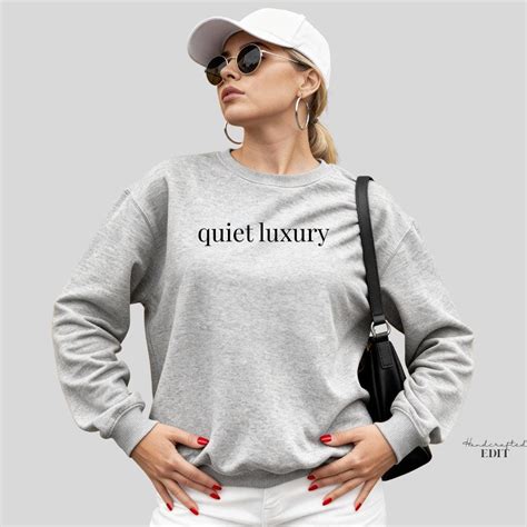 Quiet Luxury Sweatshirt Minimalist Neutral Unisex Pullover Etsy