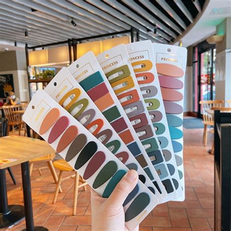 10pcsset Korean Macaron Fashion Hair Clip Women Frosted Bb Hairpin Girl Bangs Clip Headdress