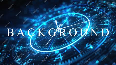 Digital Clock Interface Premium Ai Generated Psd