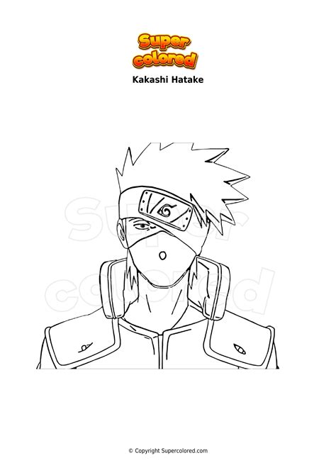 Coloring Page Kakashi Hatake