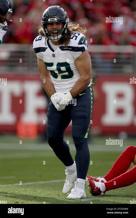 Seattle Seahawks Linebacker Jon Rhattigan 59 Reacts After Tackling