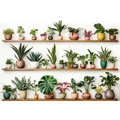 Premium Photo Collection Of Various Houseplants