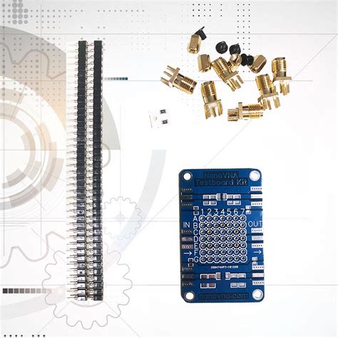 Writwaa 1pc Test Board Kit For Vector Network Analyzer Blue Plastic