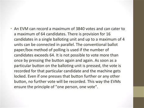 Electronic Voting Machine Ppt Consumer Electronics Technology Computing