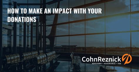 Making A Difference With Your Donation Cohnreznick