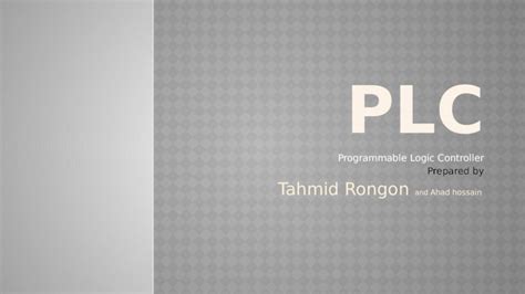 Pptx Plcprogrammable Logic Controller Control System Engineering Dokumentips