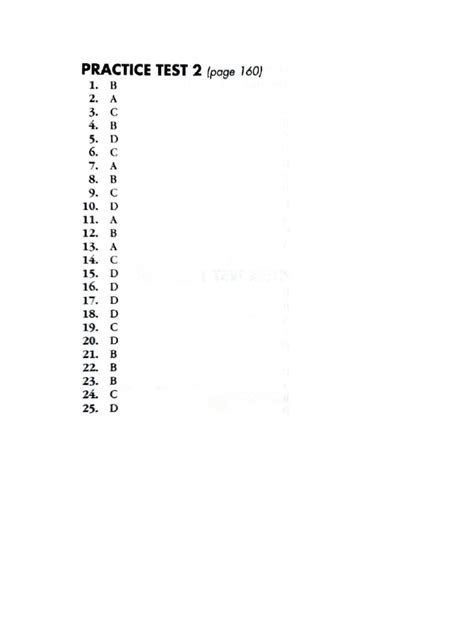 Structure Practice Test 2 Answers Pdf