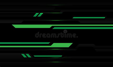 Abstract Green Grey Black Metallic Cyber Futuristic Geometric Overlap Design Modern Technology