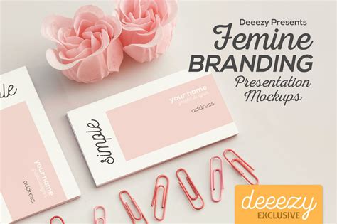 Free Femine Branding Mockups Deeezy