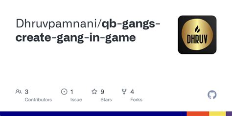 Github Dhruvpamnani Qb Gangs Create Gang In Game