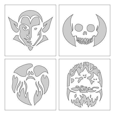 Printable Scary Pumpkin Carving Stencils Pumpkin Carving Templates Scary Pumpkin Carving