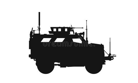 Armored Vehicle M1235a1 Maxxpro Dash War And Army Symbol Vector Image For Military Concepts