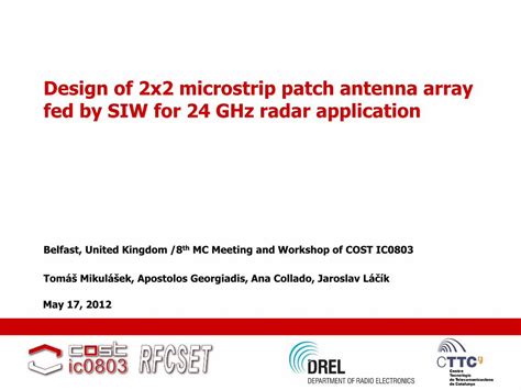 PDF Design Of X Microstrip Patch Antenna Array Fed By SIW Design Of X Microstrip