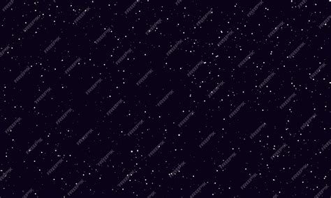 Premium Vector Stars On A Night Sky Background
