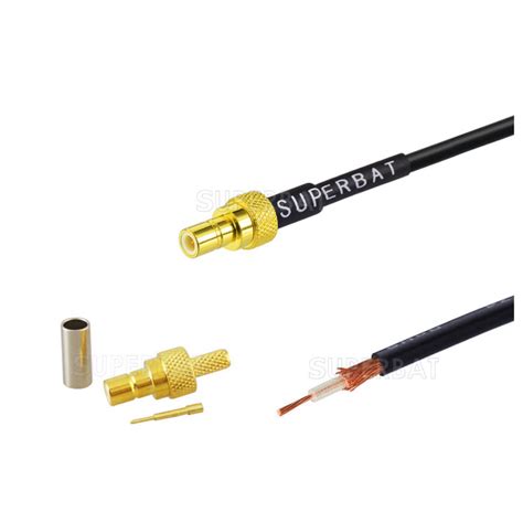 Smb Straight Jack Connector For Rg 174 Custom Cable Assembly Smb Cable