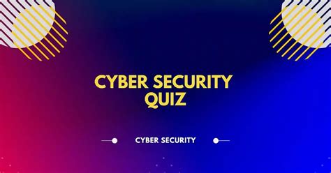 cyber security quiz qanda