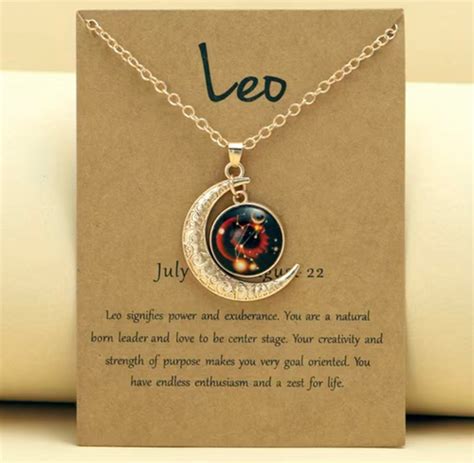 Leo Crescent Moon Pendant Astro Lo G