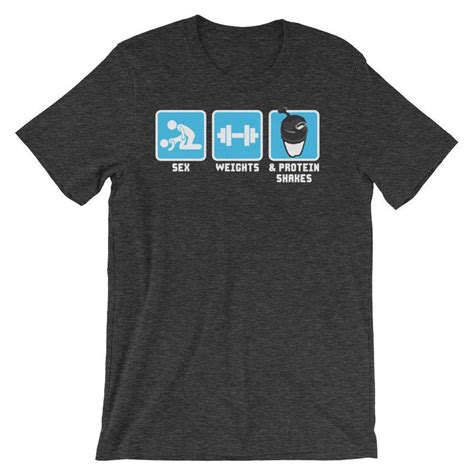 Sex Weights And Protein Shakes T For Bodybuilding Etsy