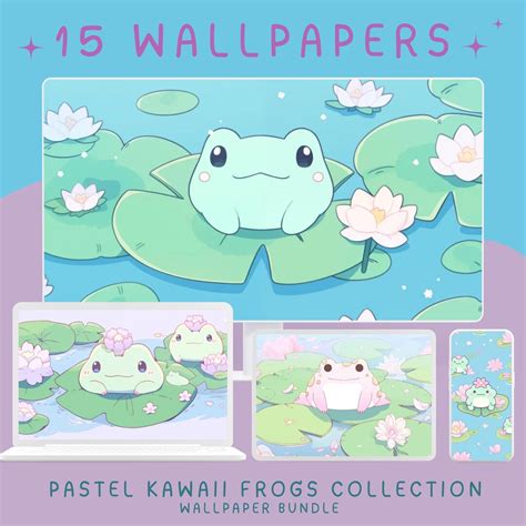 Kawaii Frog Wallpaper Cute Toad Desktop Background Cozy Nature Phone