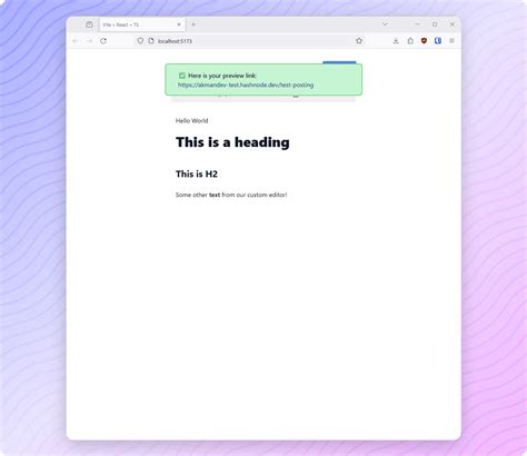 Publishing A Blog Post To Hashnode Using A Custom Editing Interface