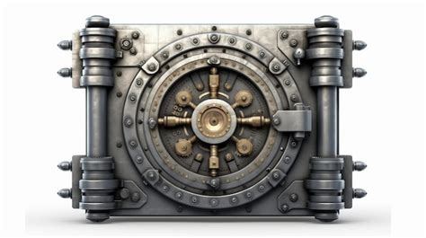 Premium Photo Vault Isolated On White Backgroun Generative Ai