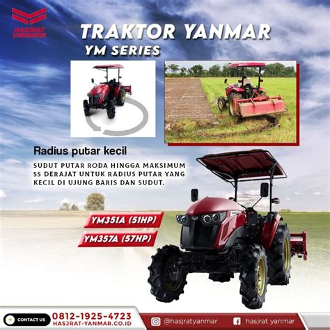 Radius Putar Kecil Salah Satu Keunggulan Traktor Yanmar Ym Series