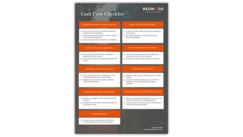 Cash Flow Checklist Download