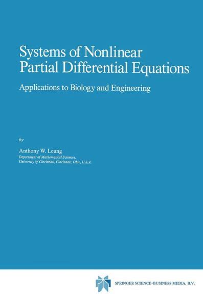 Systems Of Nonlinear Partial Differential Equations Von Anthony W