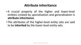 Dbms Notes Lecture Specialization Generalization And Aggregation PDF
