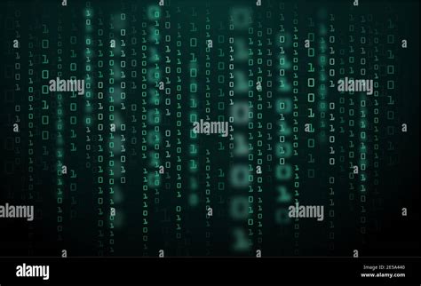 abstract technology background binary data and streaming binary code
