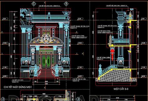 129 Classical Architectural Details Blocks Free Download