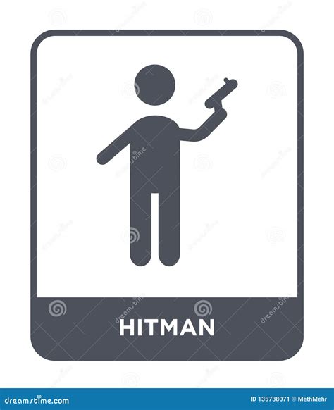 Hitman Icon Trendy Hitman Logo Concept On White Background From Vector