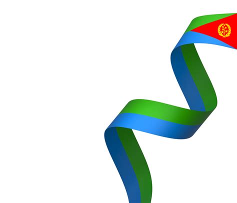 Eritrea Flag Element Design National Independence Day Banner Ribbon Png