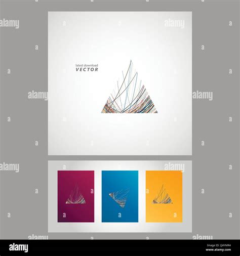 Geometry Lines Triangular Shape Abstract Modern Template Illustration Stock Vector Image Art