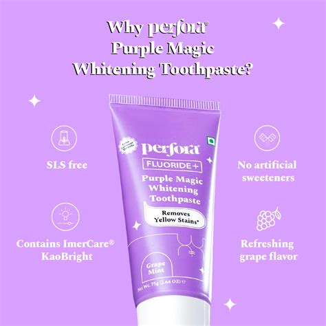 Purple Toothpaste For Teeth Whitening Perfora Oral Care Solutions