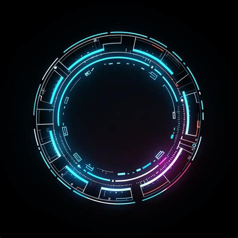 Premium Photo Abstract Hud Gui Ui Circular Shape