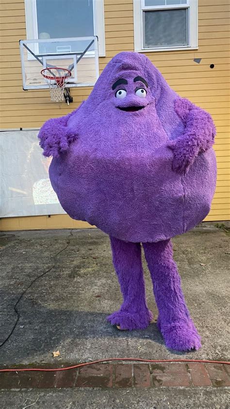 A Little Late To Post But Heres My Grimace Costume Rhalloween