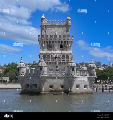 Belem Tower Unesco World Heritage Site Viewed From The Tagus River